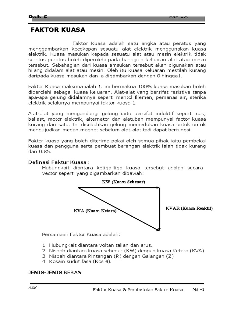 Faktor Kuasa | PDF