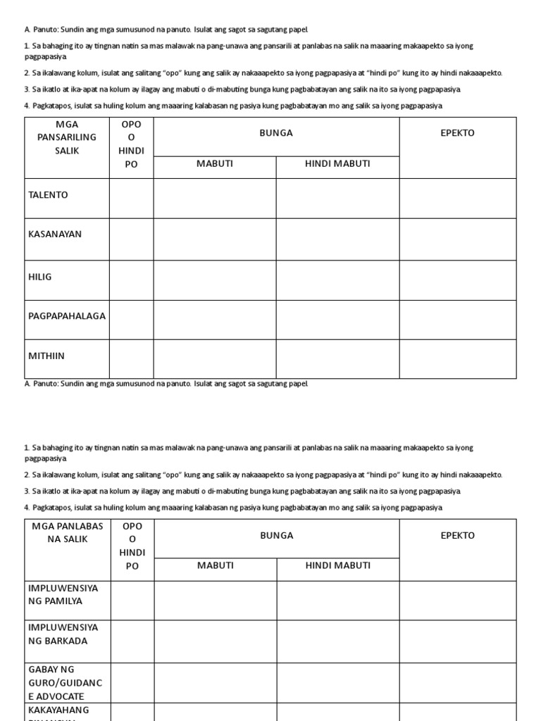 Esp Assessment Wk2 | PDF