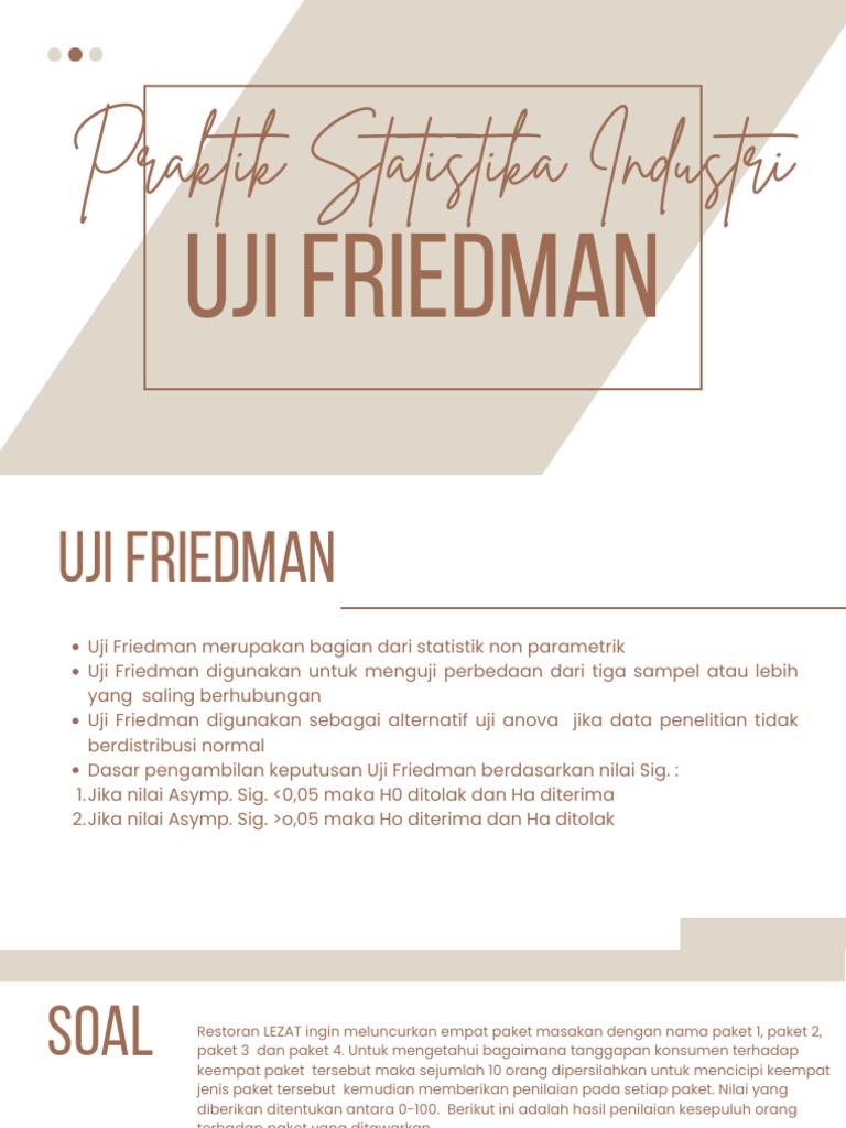 Uji Friedman | PDF