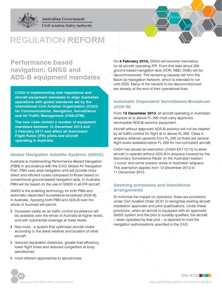 Reformasi Australia Utk GNSS Dan ADS-B | PDF | Instrument Flight Rules ...