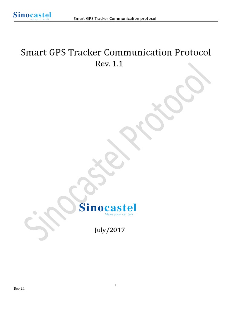 Smart GPS Tracker Communication Protocol (Rev.1.1) | PDF | Transmission Control Protocol ...