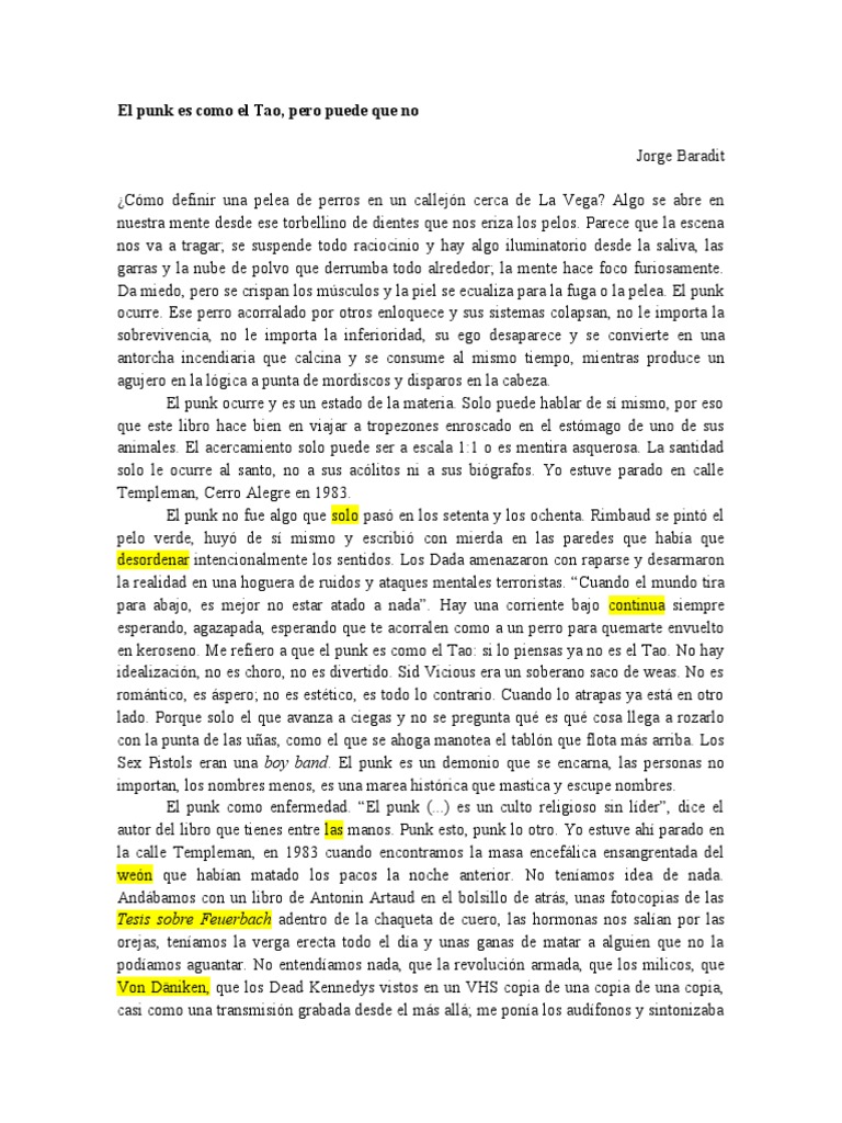 El Punk Es Como El Tao 02 | PDF