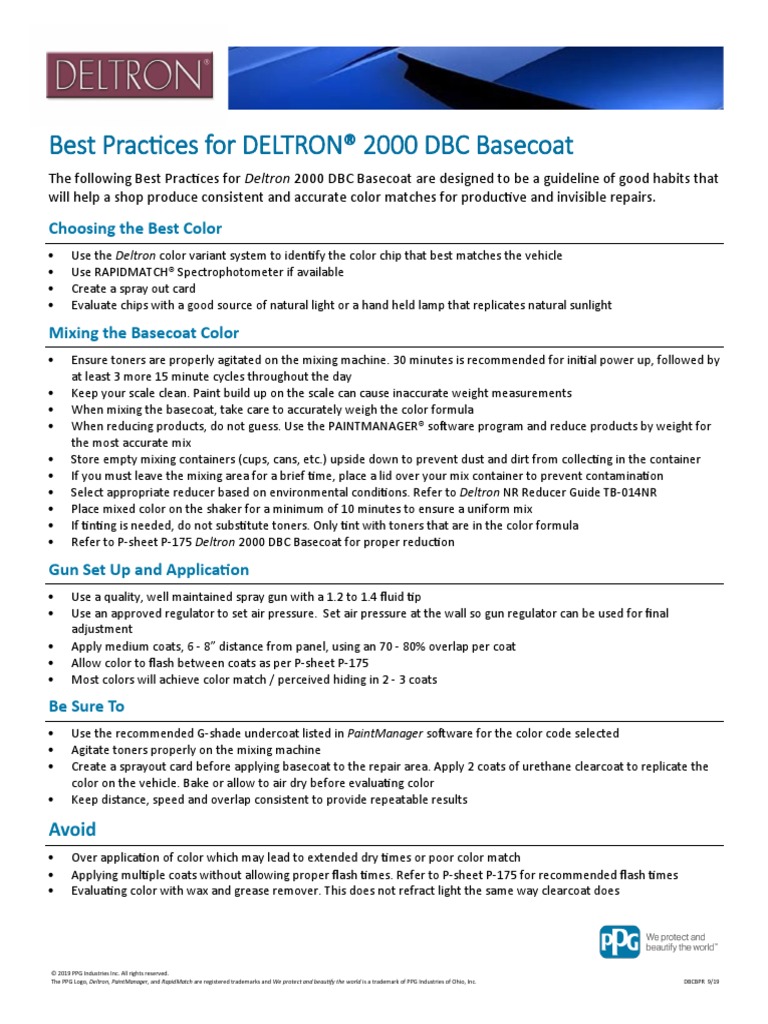 Deltron Best Practices 9 19 | PDF | Technology & Engineering