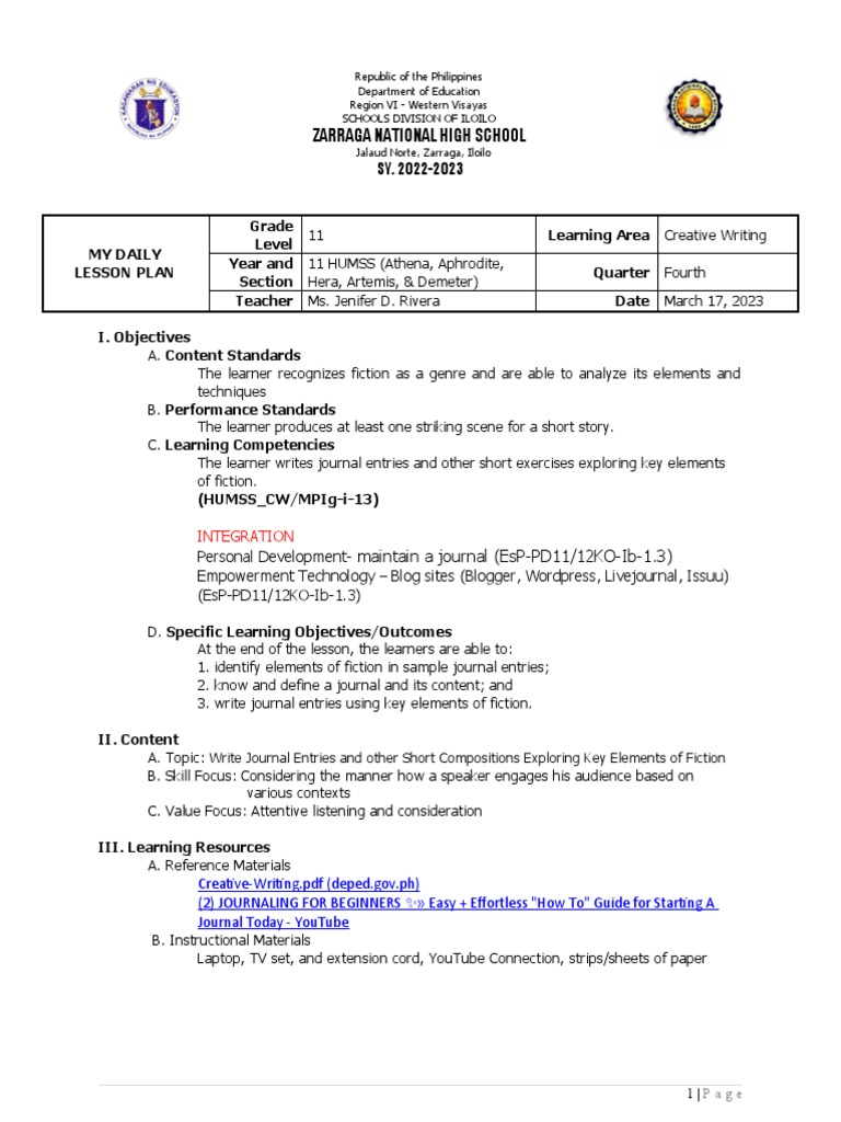 1st COT DLP 20 21 - Types of Speech Context - JDR | PDF | Teachers | Learning