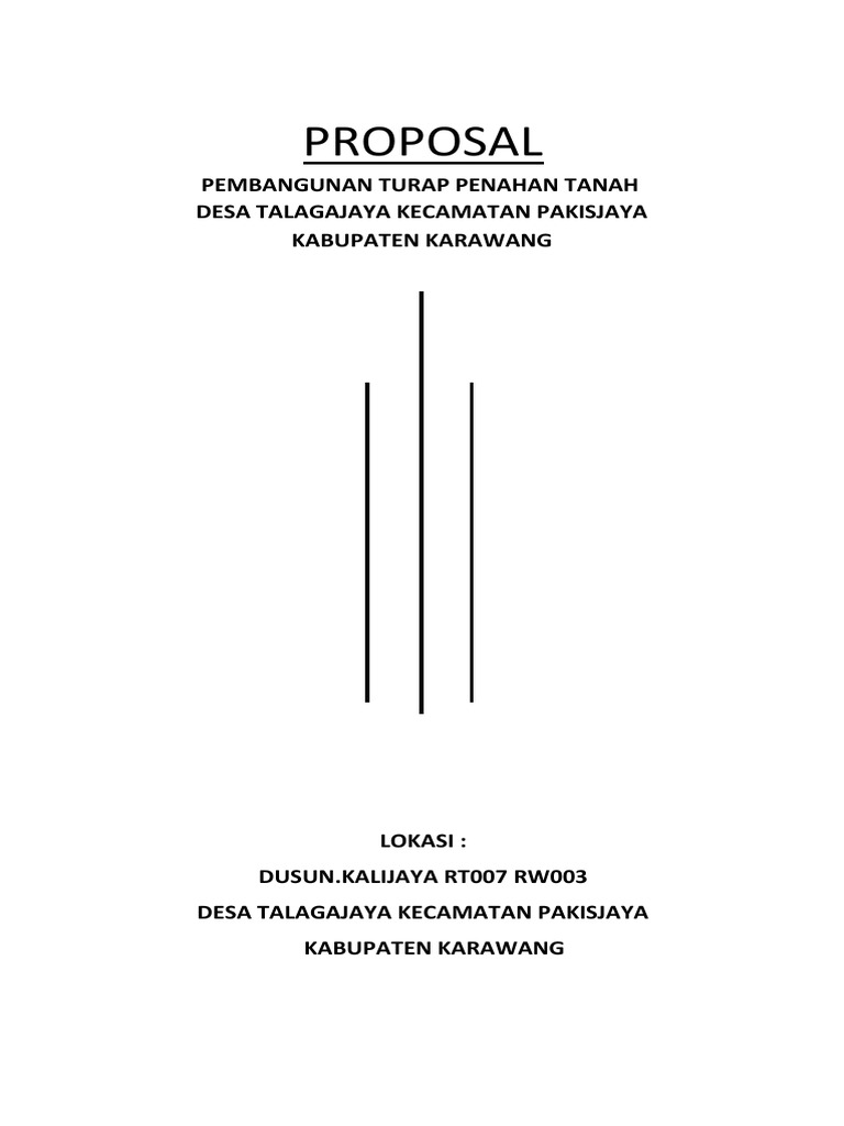 Proposal RT 007 Provinsi | PDF