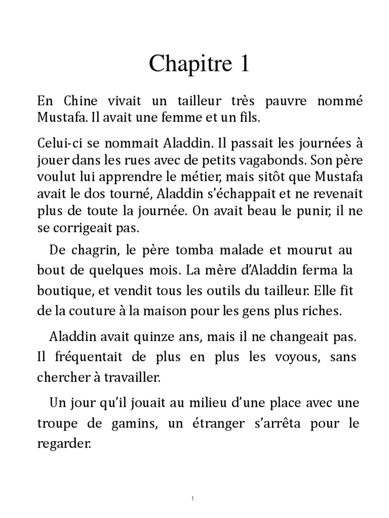 Aladdin et le magicien africain | PDF
