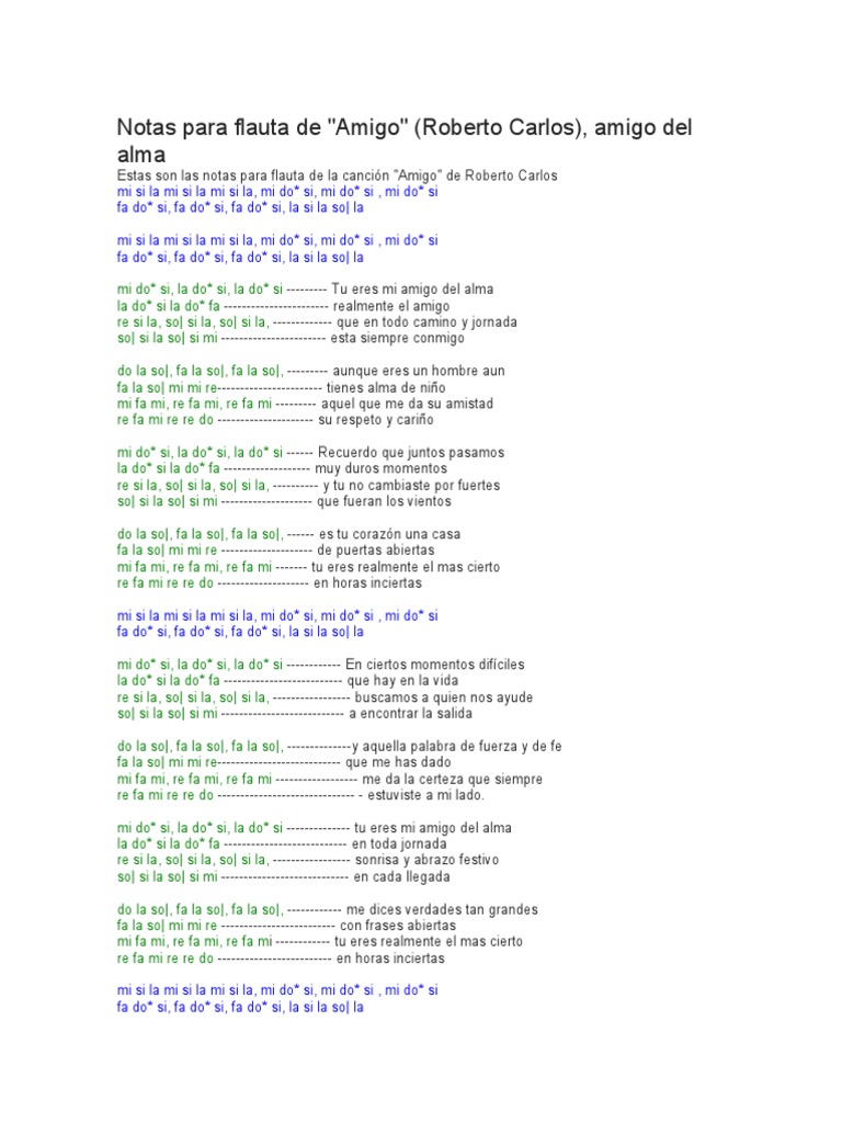 Amigo en Flauta | PDF