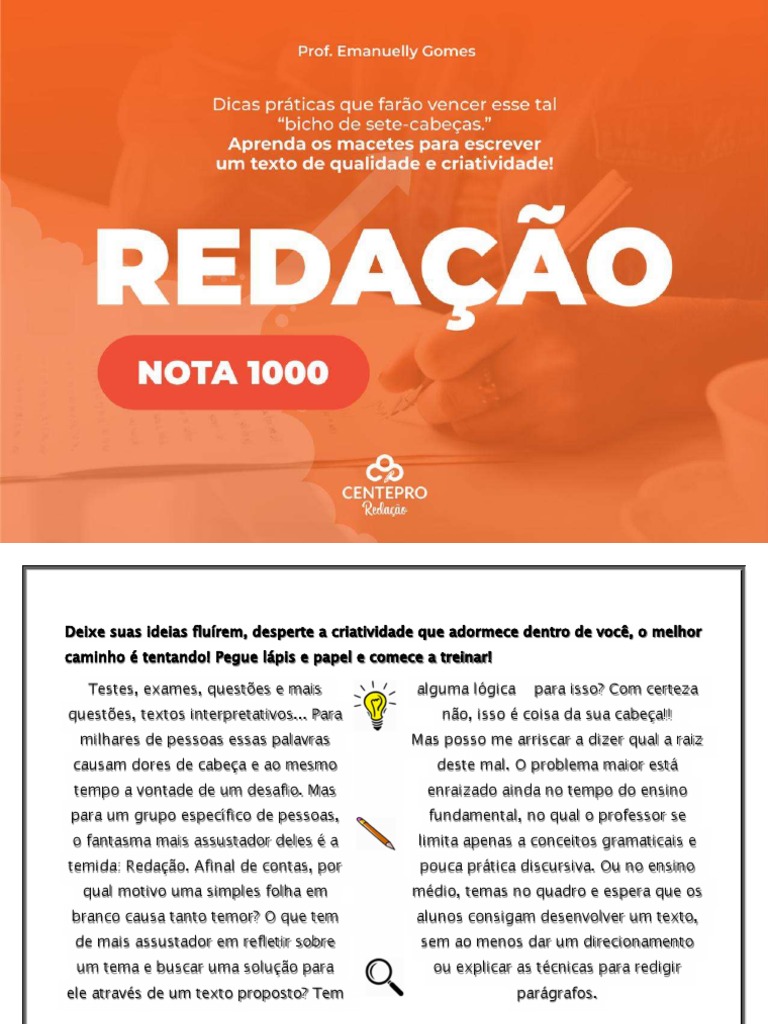 Redação Nota 1000 | PDF