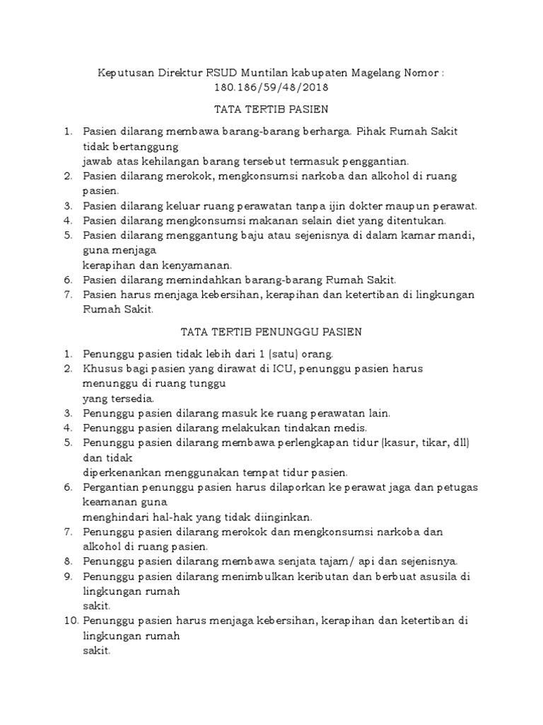 Tata Tertib | PDF