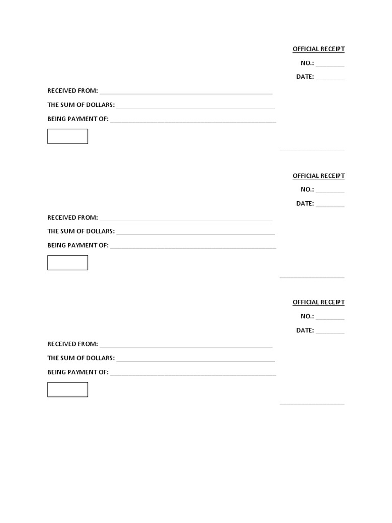 Official Receipt Print | PDF