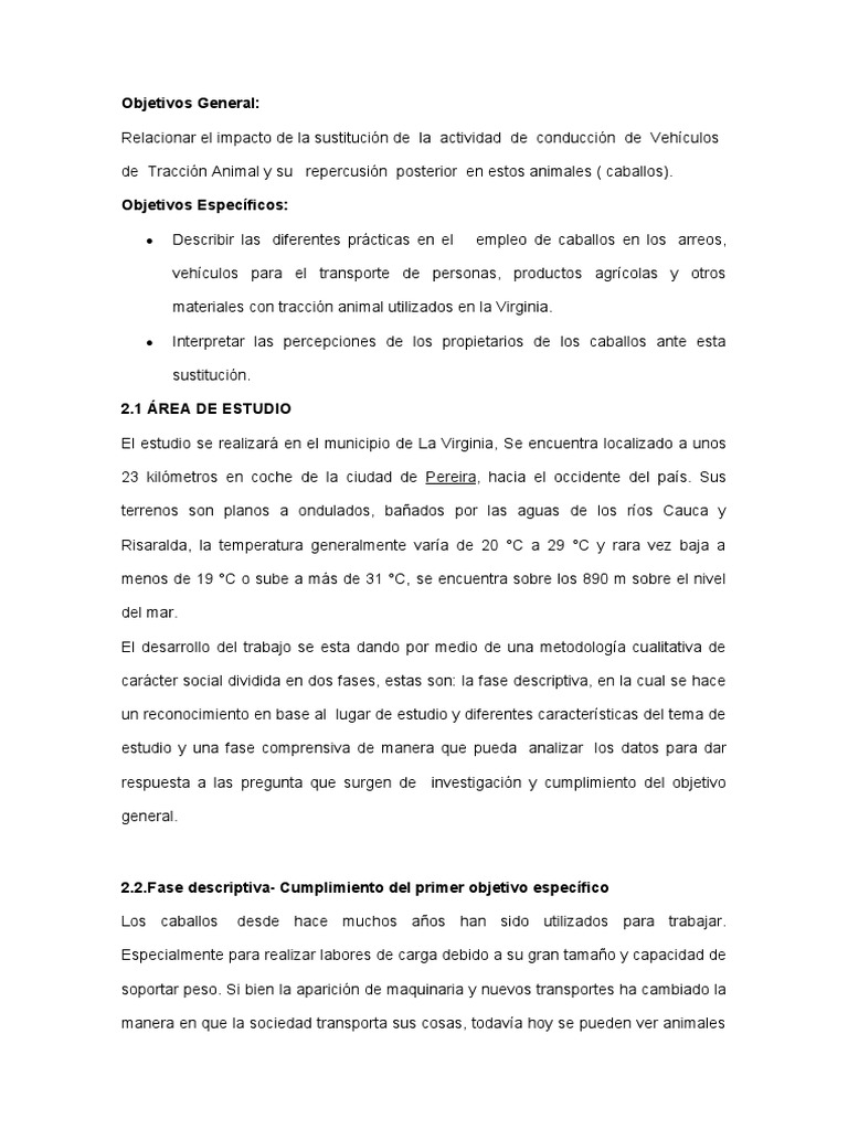 Objetivos General | PDF