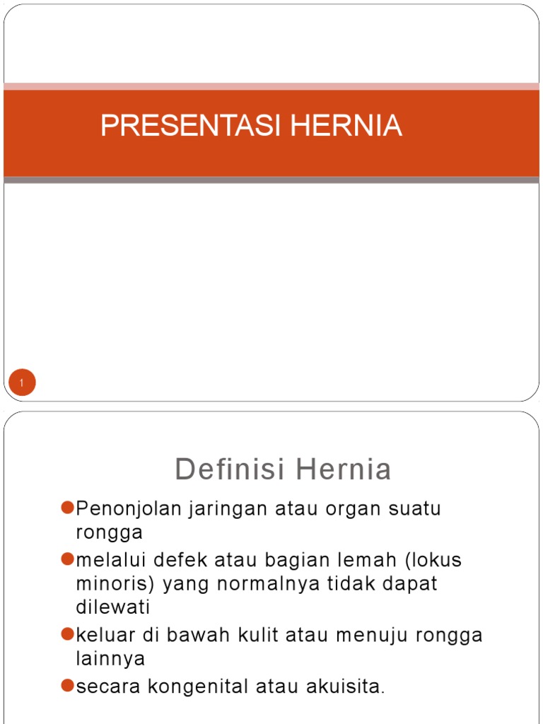 Hernia PPT Salinan | PDF