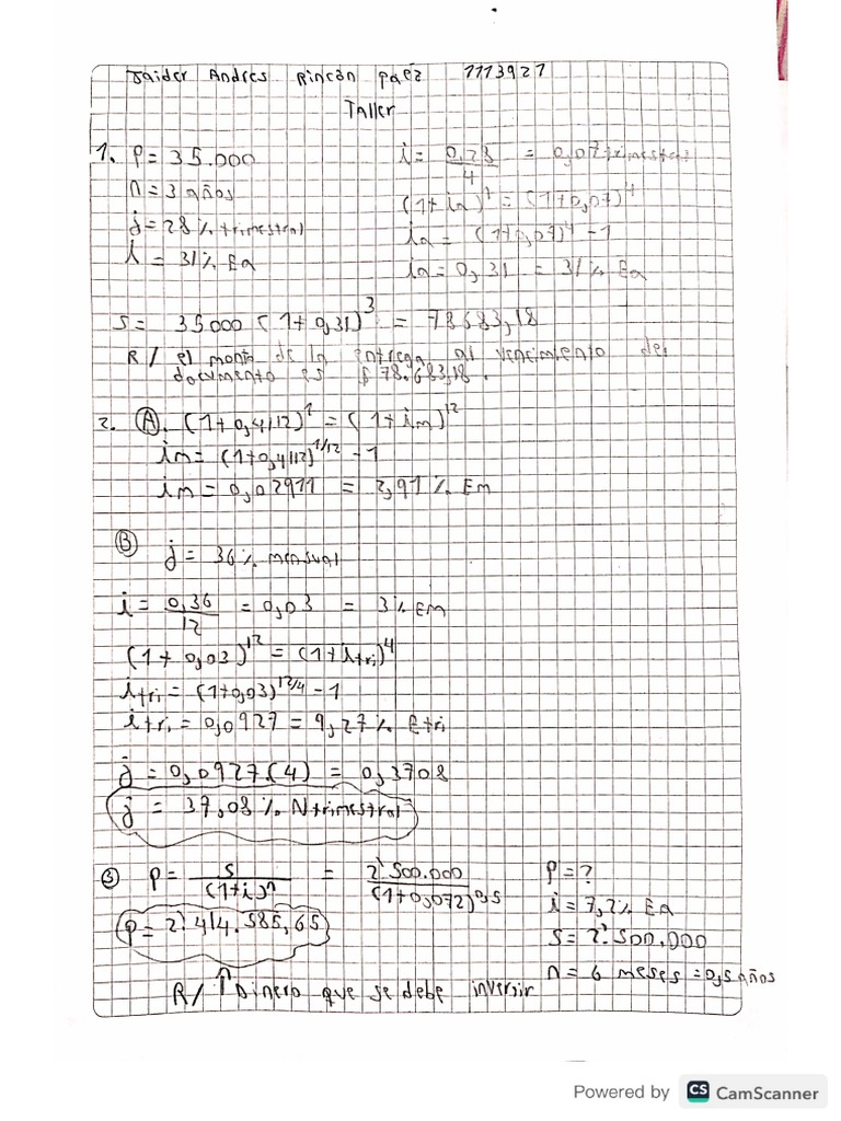 Taller 2 Jaider Rincón 1113921 | PDF