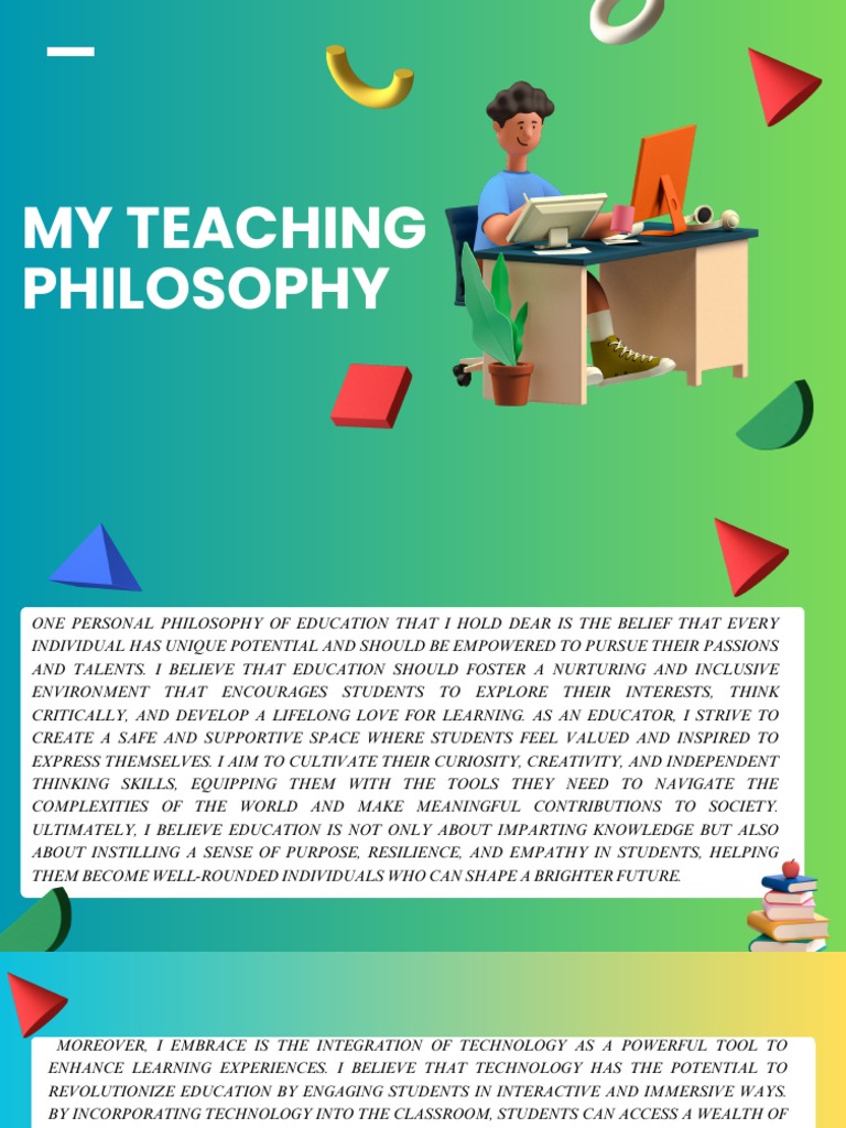My Teaching Philosophy | PDF | Learning | Creativity