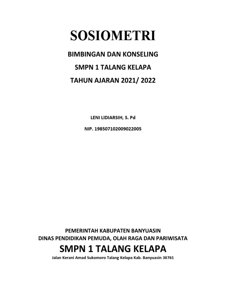 Angket Sosiometri BK | PDF