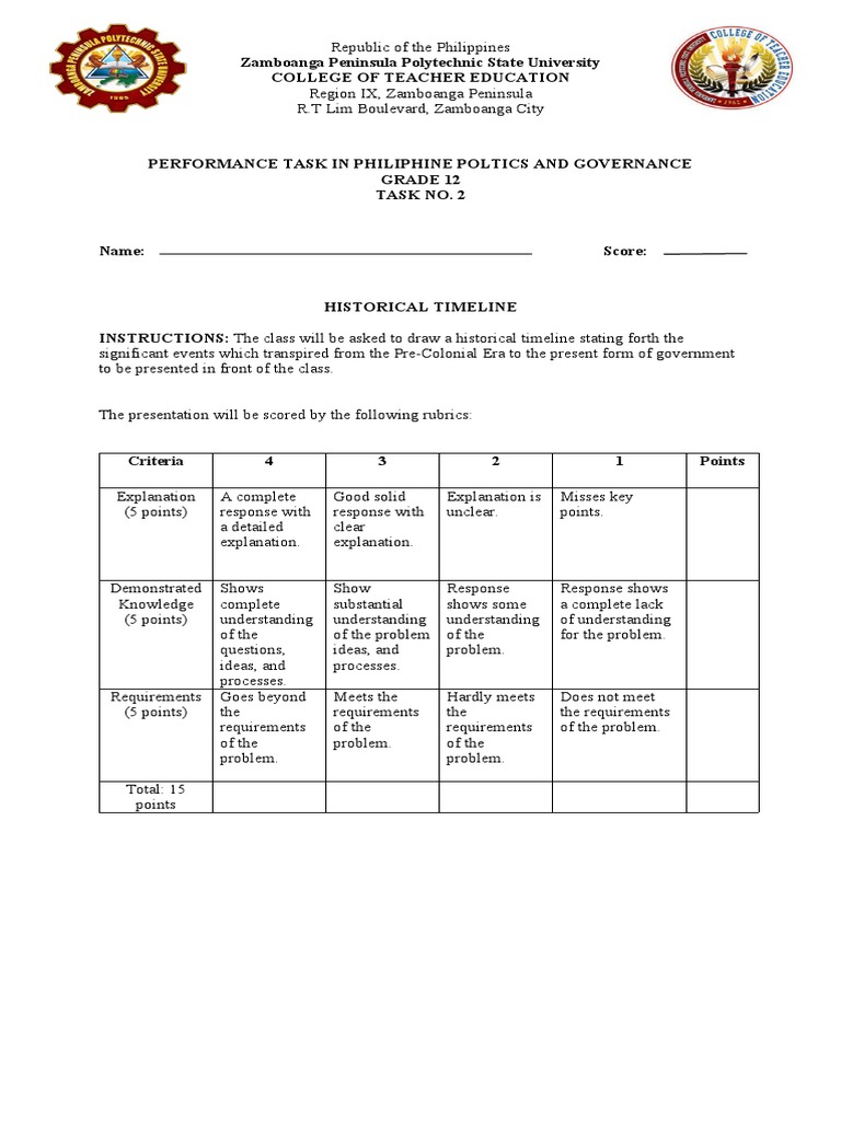 Performance task 2 | PDF