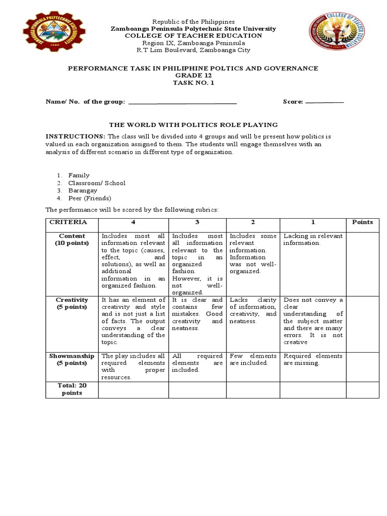 Performance Task 1 | PDF | Information | Creativity