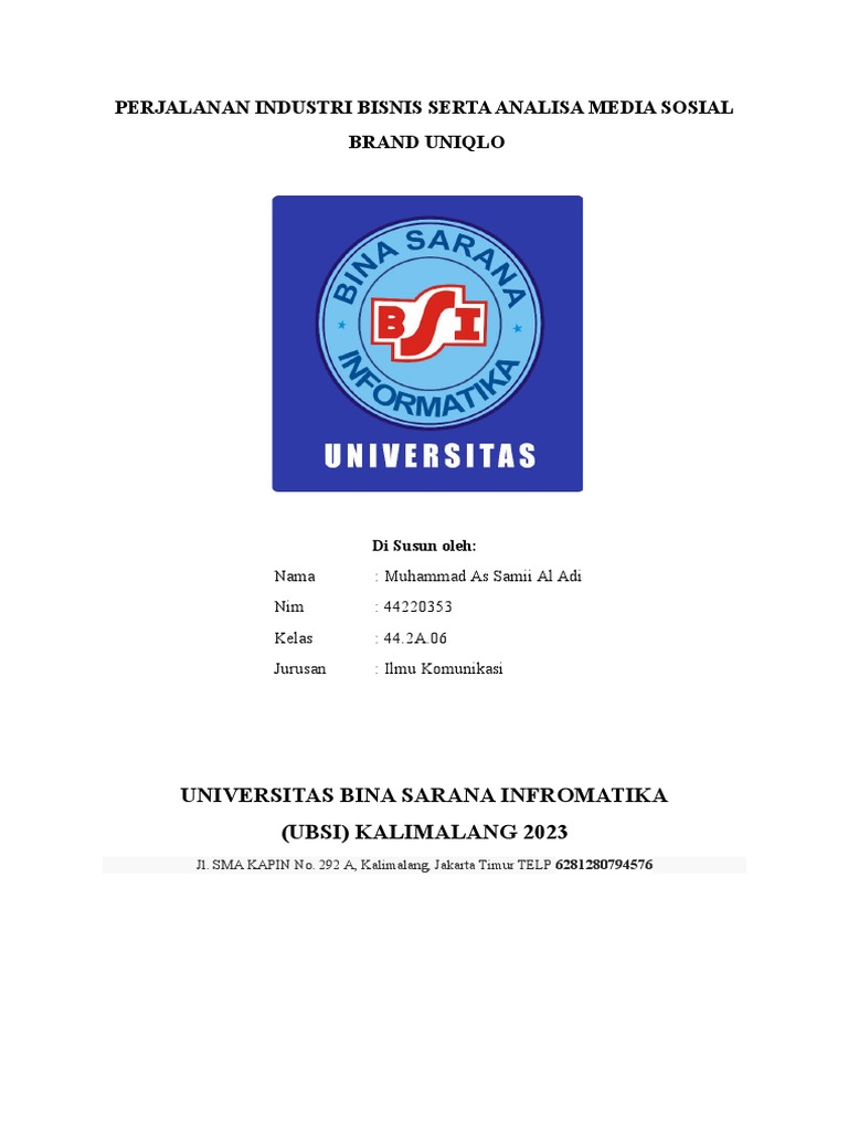 Perjalanan Industri Bisnis Dan Analisa Media Sosial Brand Uniqlo | PDF