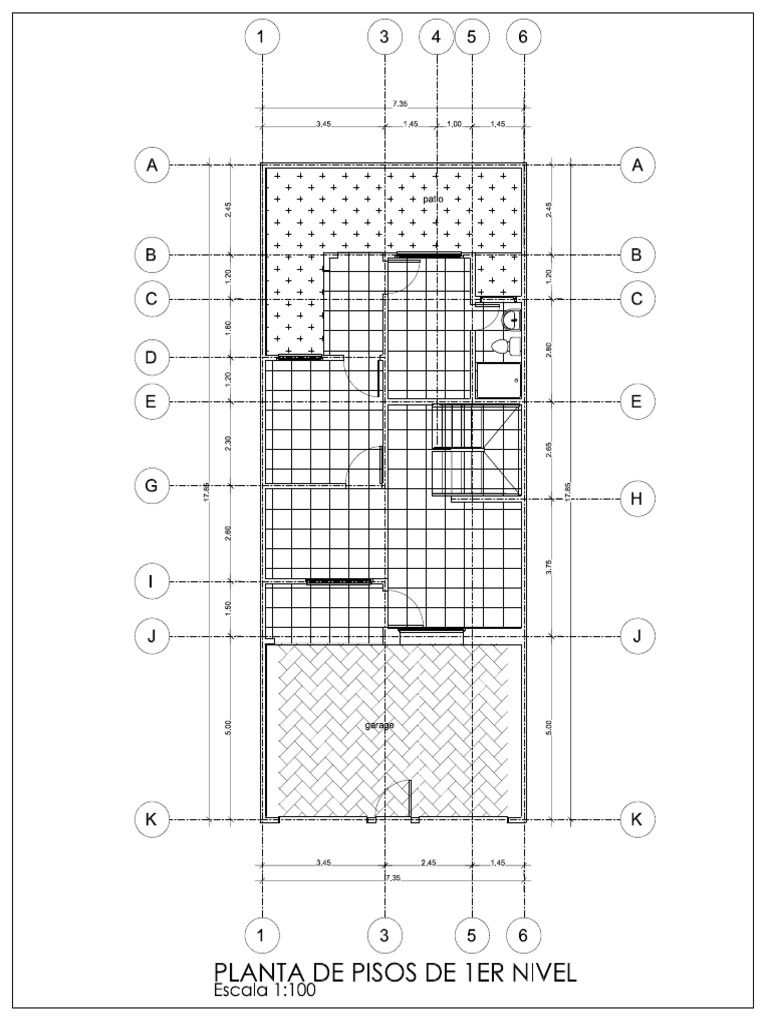08 Plano de Pisos de 1er Nivel 1 | PDF