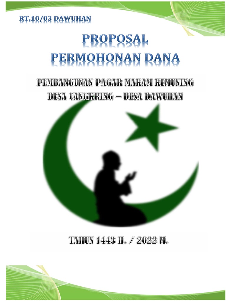 Proposal Pembangunan Pagar Makam Kemuning 2022 | PDF