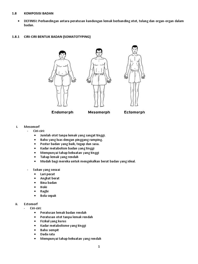 Ujian dan Komposisi Badan Manusia | PDF | Kesehatan Holistik