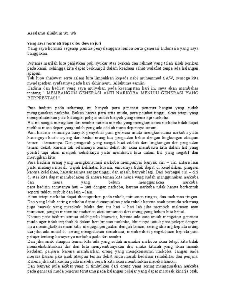 Membangun Generasi Anti Narkoba | PDF | Gaya Hidup