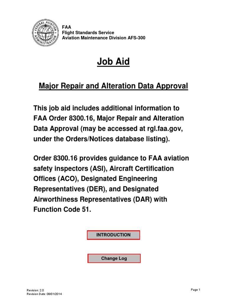Major Repair and Alteration Approval Guide | PDF | Flight Recorder ...