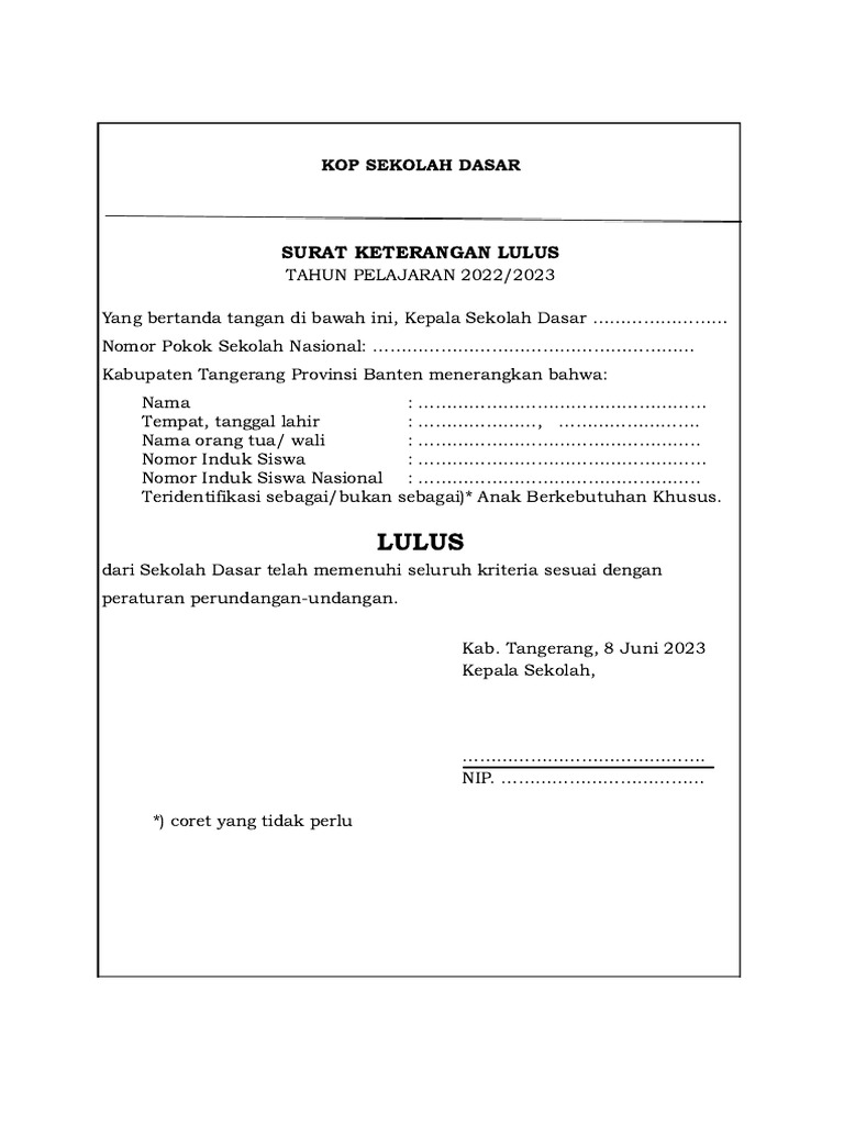 Format SKL SD | PDF | Olahraga & Rekreasi