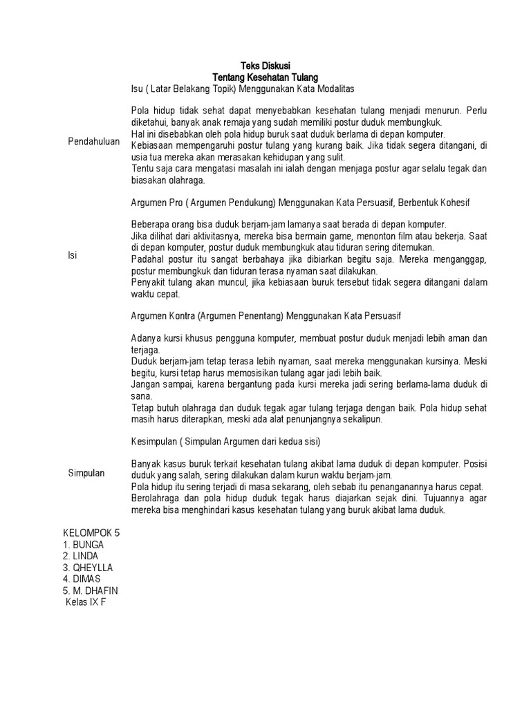 Teks Diskusi | PDF