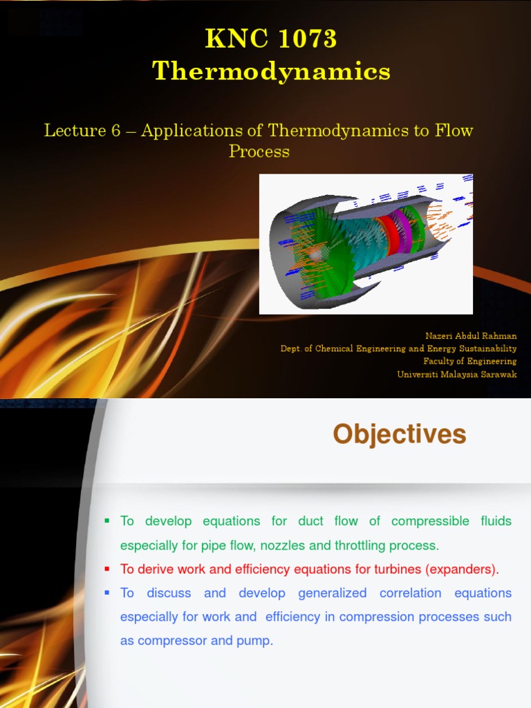KNC 1073 Thermodynamics 1 - Lecture 6 | PDF | Computers | Technology ...