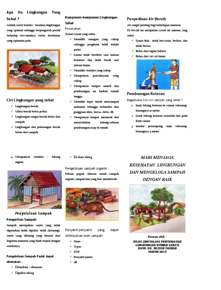 Leaflet Kesehatan Lingkungan | PDF