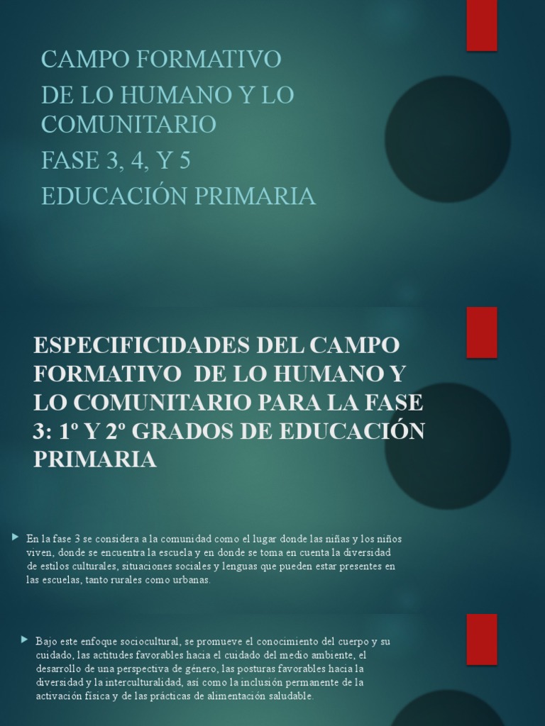 De Lo Humano y Lo Comunitario Exposición | PDF | Aprendizaje ...