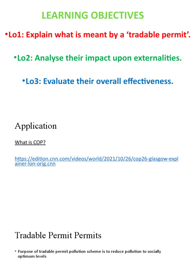 L2 Tradable pollution permits | PDF | Externality | Pollution