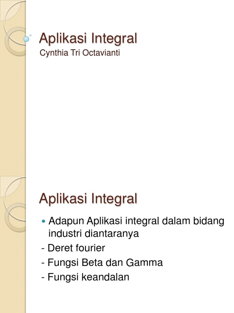 Aplikasi Integral | PDF