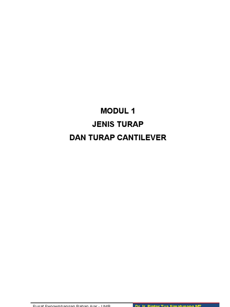 Jenis Turap Dan Turap Kantilever | PDF
