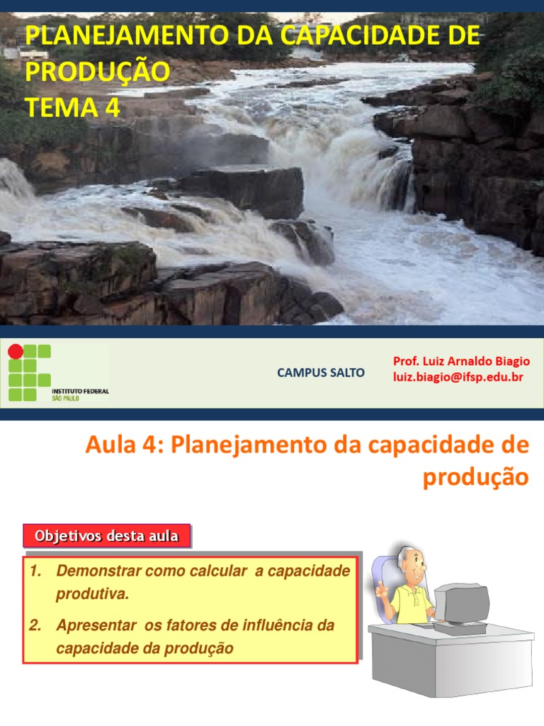 Slides Tema 4 - Planejamento Da Capacidade de Produção | PDF | Média ...