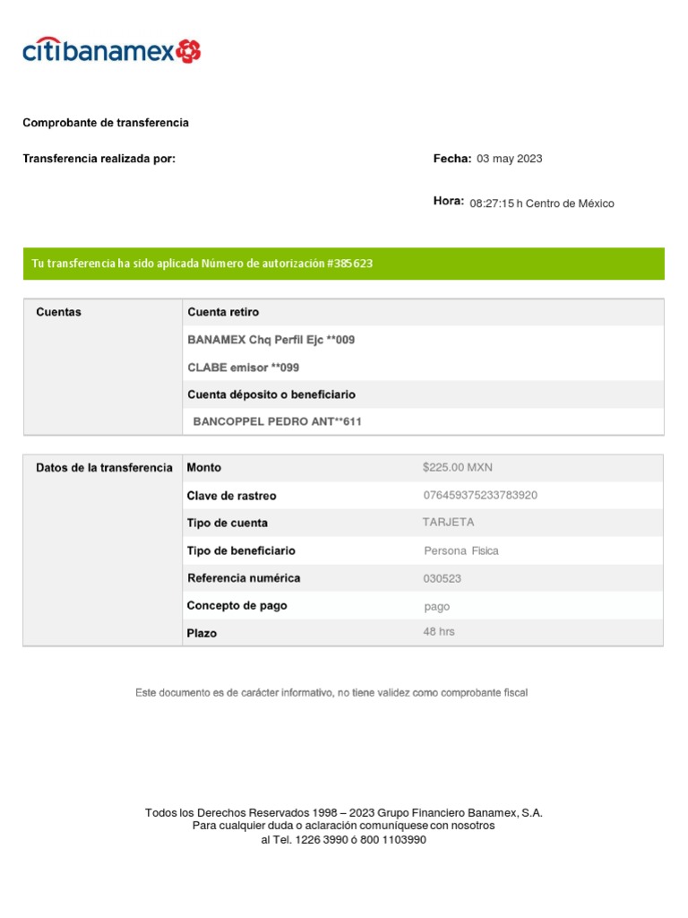 Comprobante Banamex-3 | PDF