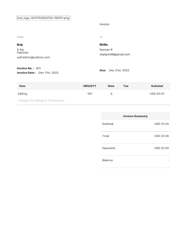 Invoice 1670754251 | PDF