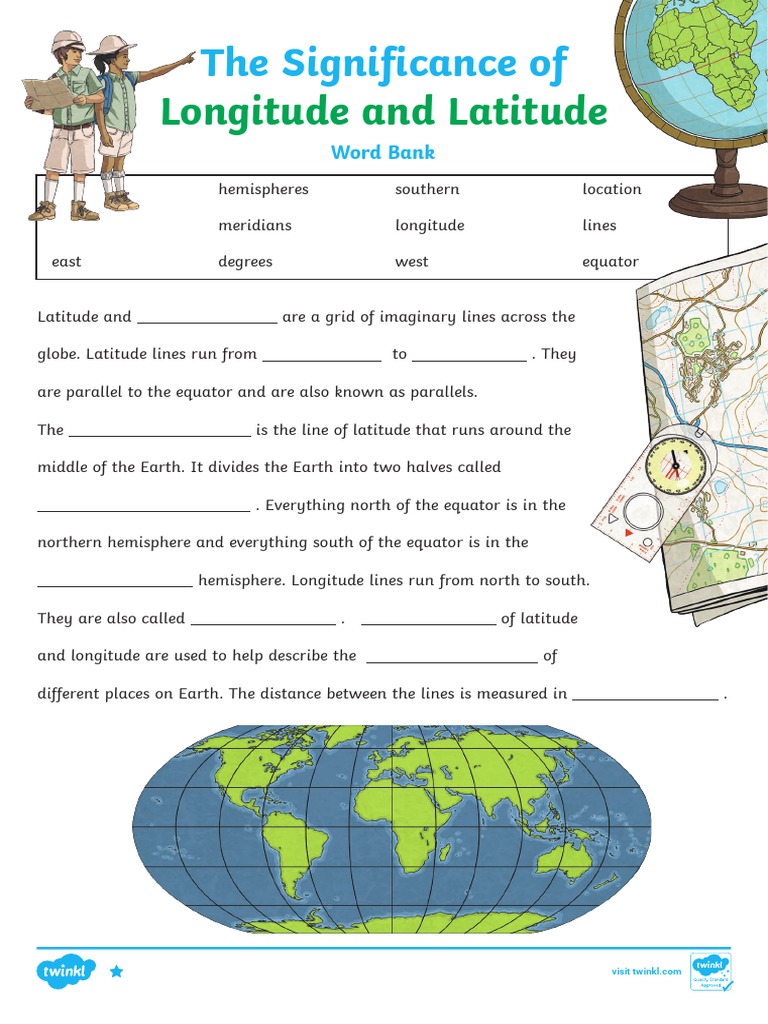 T G 1664284633 Significance of Longitude and Latitude Activity Sheets ...