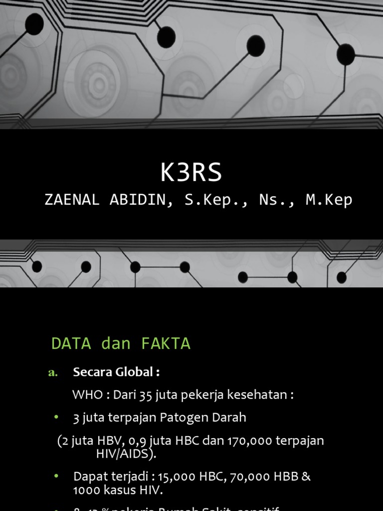 K3RS: Keselamatan Kerja di Rumah Sakit | PDF | Sains & Matematika
