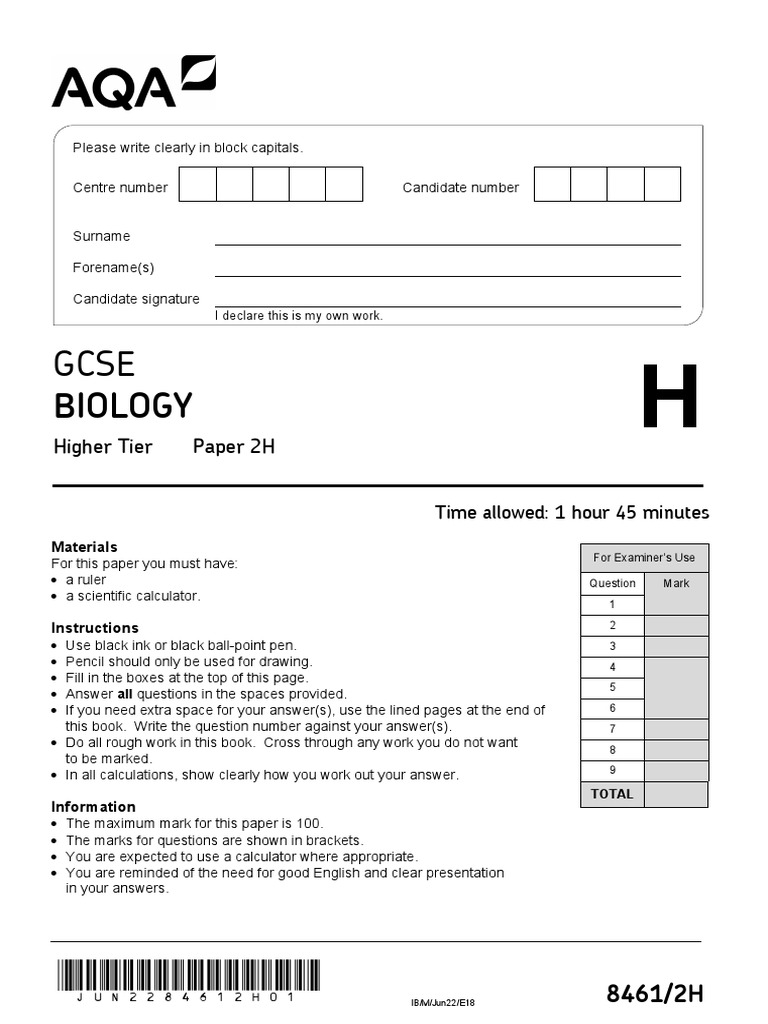 Bio Paper 2 2022 | PDF | Sexual Reproduction | Meiosis