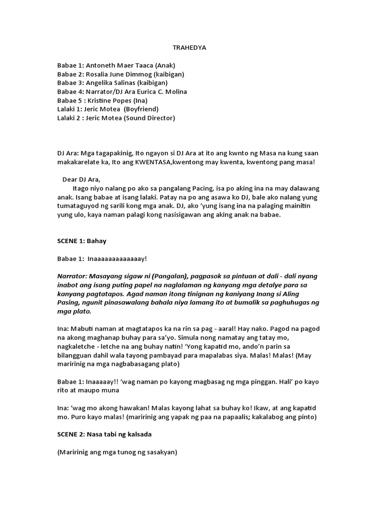 Trahedya Iskrip | PDF