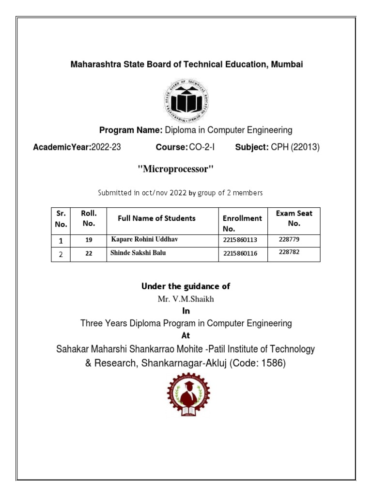 Microprocessor (1) | PDF