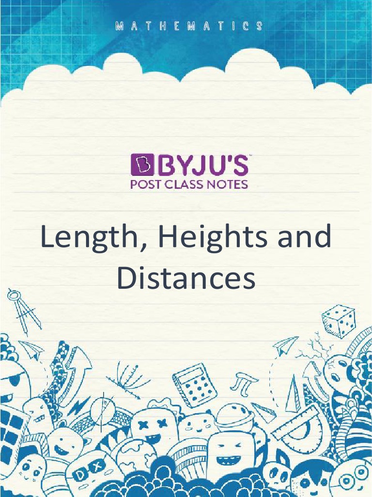 Notes - Lengths, Heights and Distances | Download Free PDF | Length ...