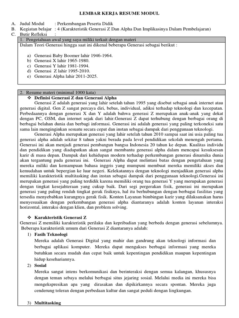 Resume MODUL 3 KB 4 | PDF