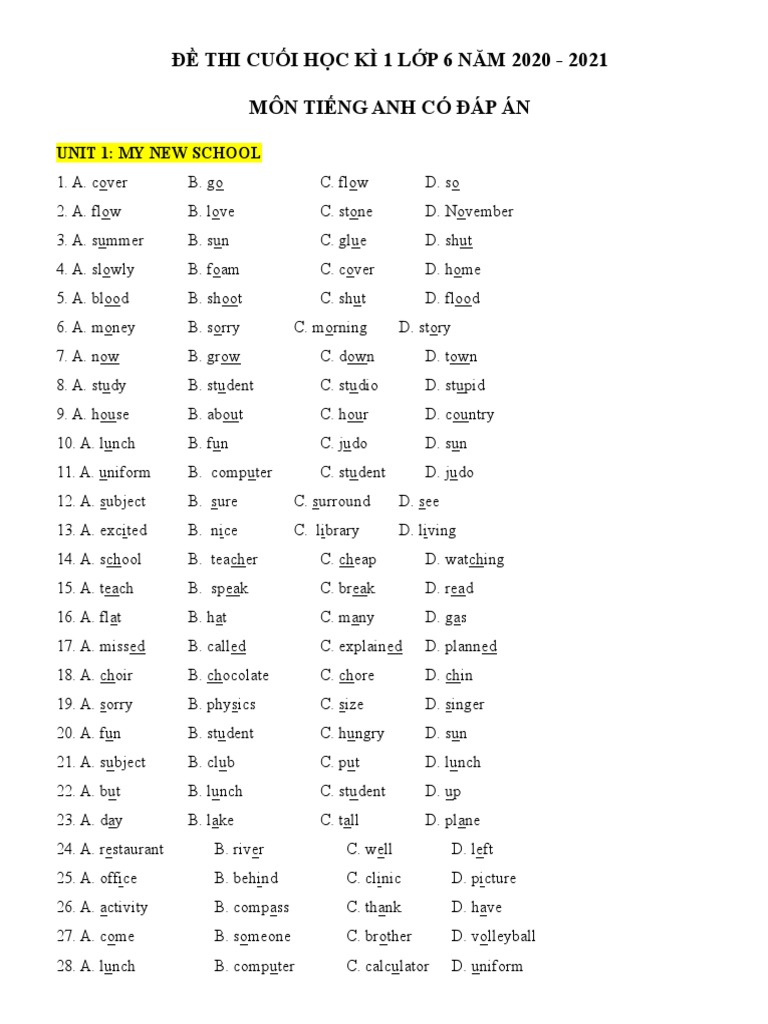 bai-tap-ngu-am-tieng-anh-lop-6-hoc-ki-1 | PDF