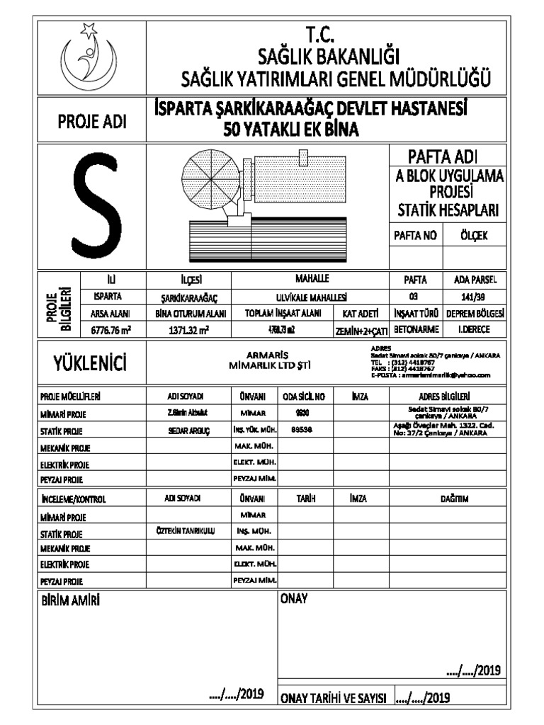 Örnek STATİK Hesap Raporu | PDF
