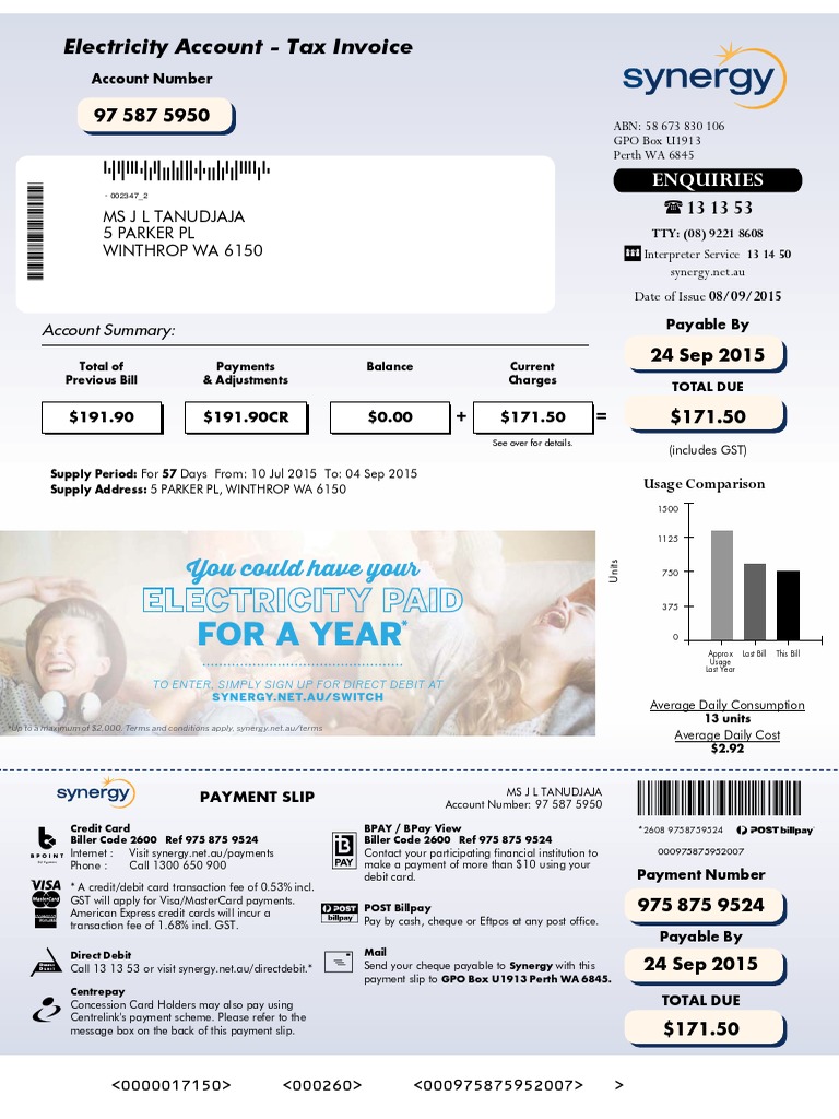 Synergy (Elec) | PDF | Debit Card | Payments