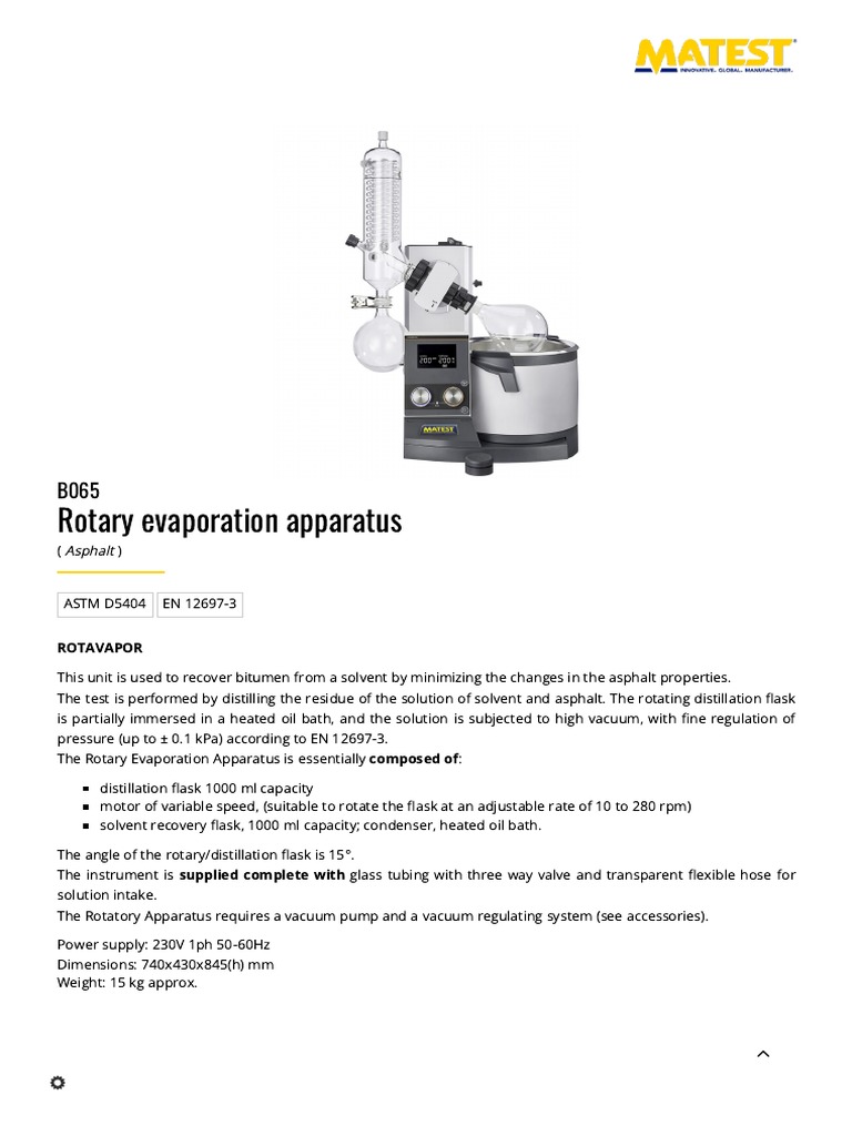 Rotary Evaporation Apparatus | PDF Rotary Evaporation Apparatus | PDF