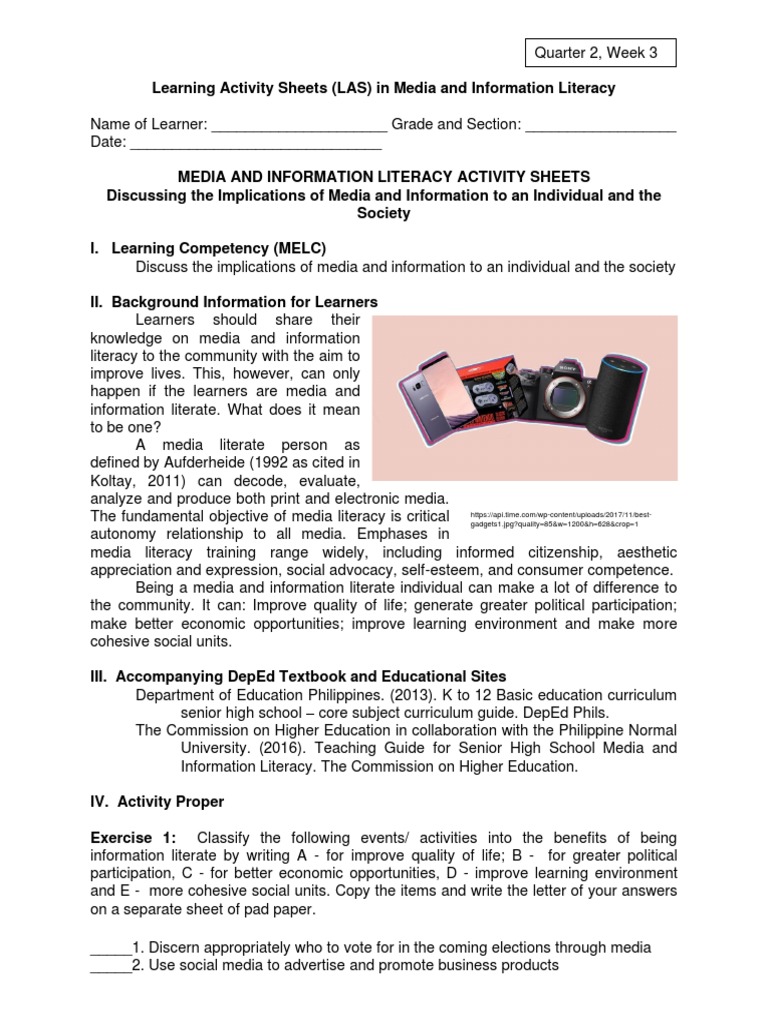 Shs Las Mil q2 Melc3 11 | PDF